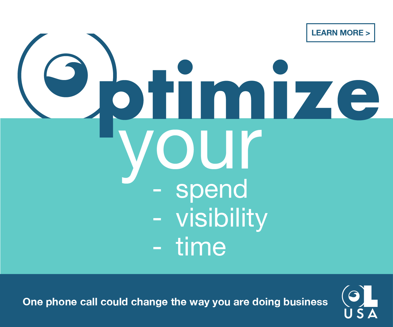 Optimize your spend, visibility, time